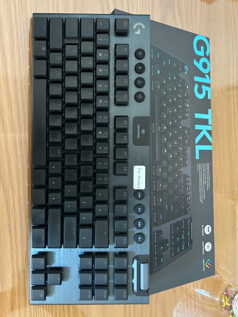 Logitech G915 TKL Wireless Mechanical Keyboard, Computers & Tech, Parts ...