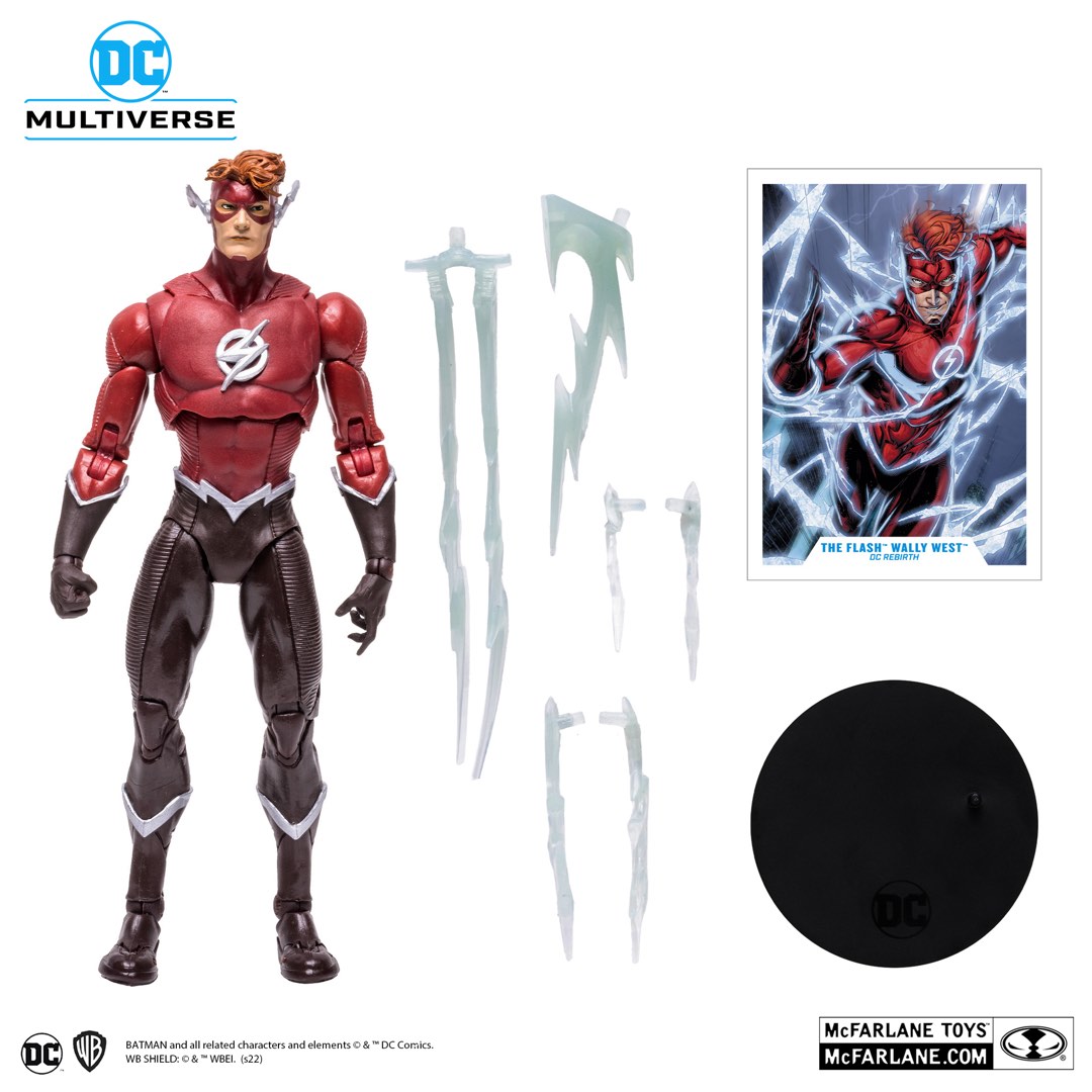 McFarlane Multiverse Wally West Rebirth Action Figure, Hobbies & Toys ...