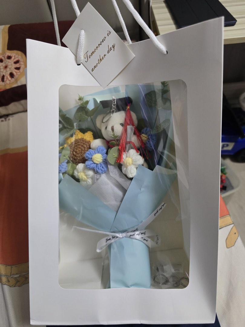 Mini Graduation Bouquet, Hobbies & Toys, Flowers & Bouquets on Carousell
