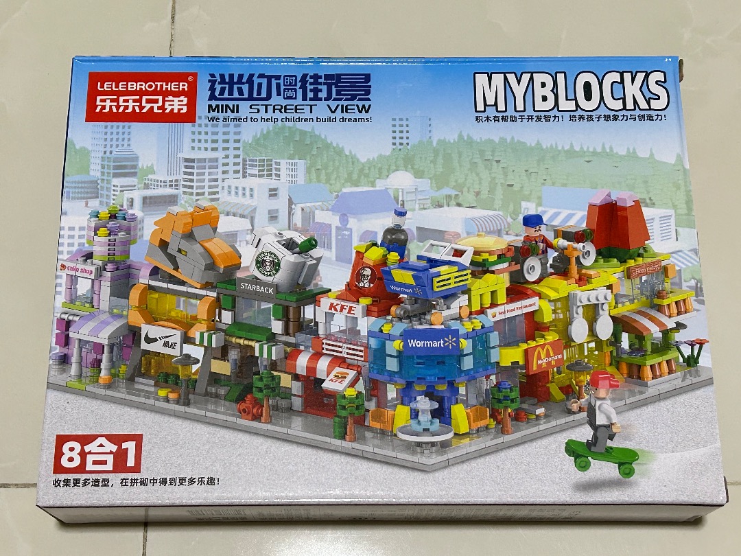 MyBlocks Mini Street View Building Blocks Set (Lele brother) complete ...