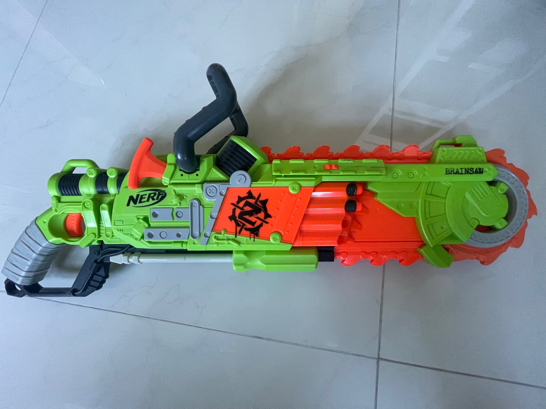 Nerf Chainsaw Gun, Hobbies & Toys, Toys & Games on Carousell