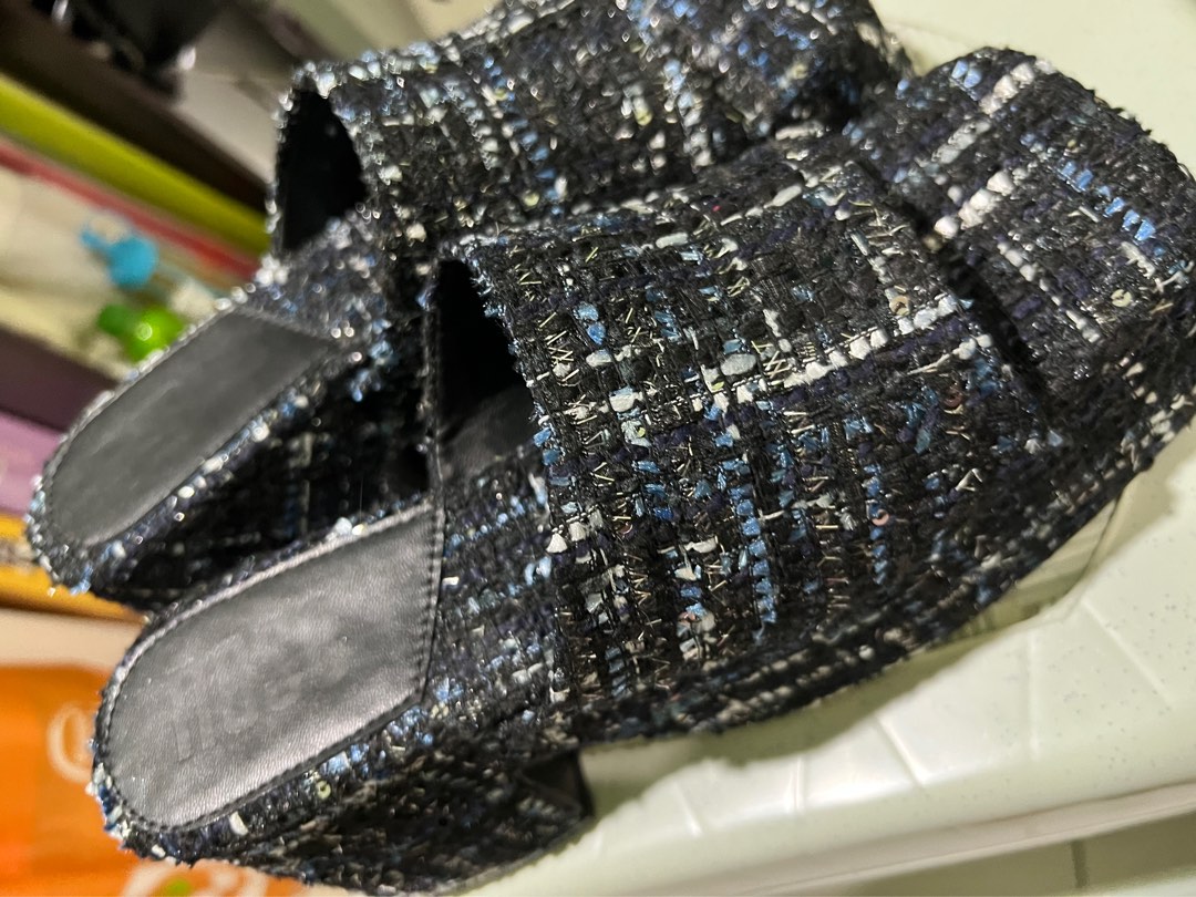 [NOSE] Black Twedge Wedge Heel, Women's Fashion, Activewear on Carousell