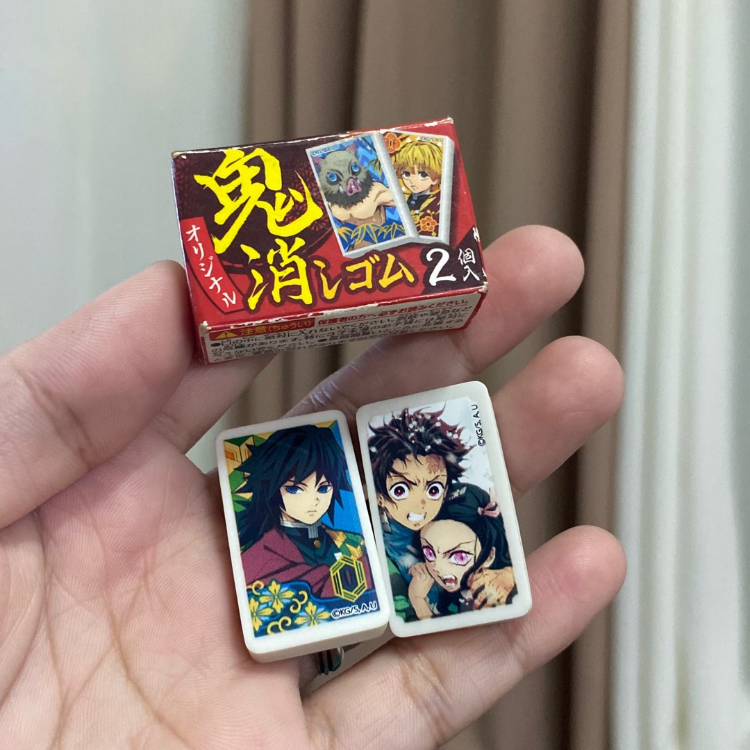 Official Demon Slayer 2pcs Eraser Giyu Tomioka Nezuko Tanjiro Kimetsu ...