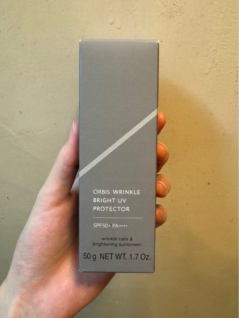 Orbis Wrinkle Bright UV Protector 全能亮白抗皺精華防曬乳 SPF50+PA++ 50g, 美容＆個人護理, 健康及美容 - 皮膚護理, 面部 - 面部護理 ...