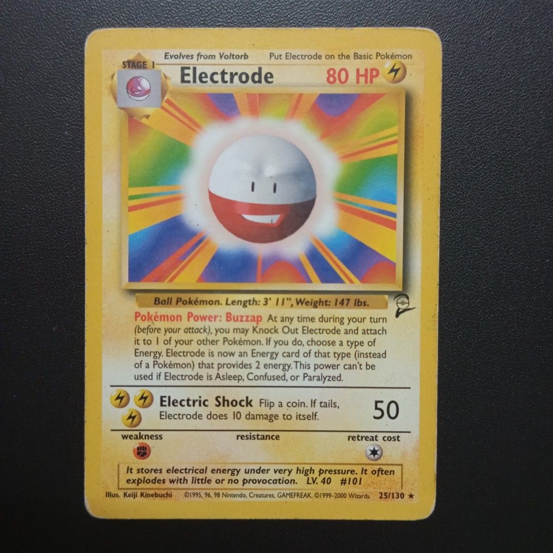 Pokemon TCG - Electrode - 25/130 (Rate), Hobbies & Toys, Toys & Games ...
