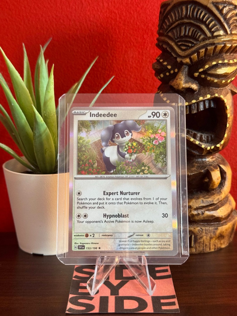 Pokemon TCG Card - Indeedee (Scarlet & Violet, #153/198, Rare, Holo ...