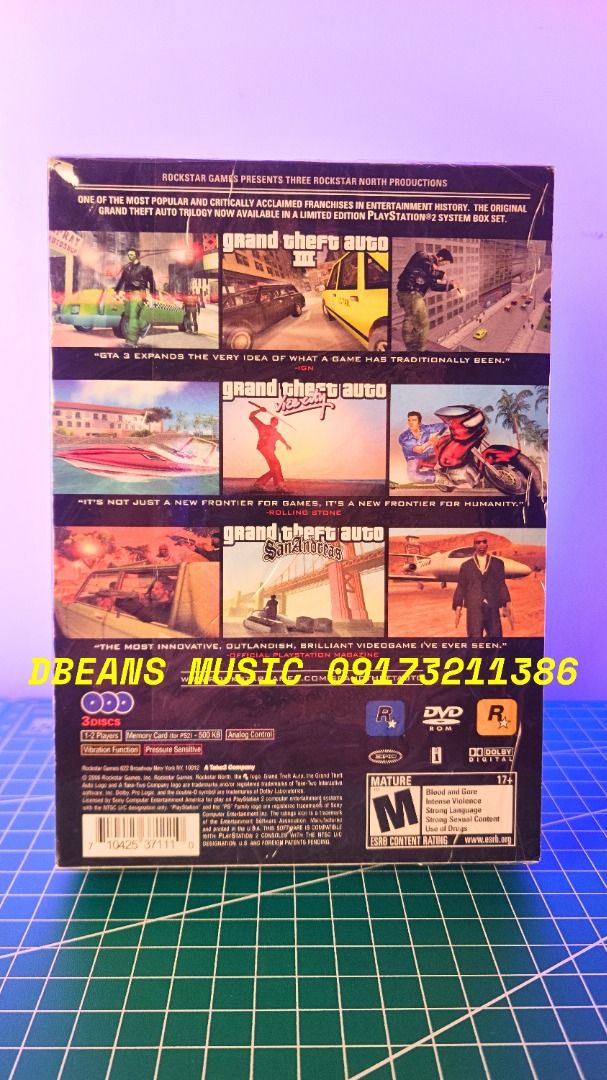 PS2 GTA THE TRILOGY BOX SET PLAYSTATION 2, Video Gaming, Video Games ...