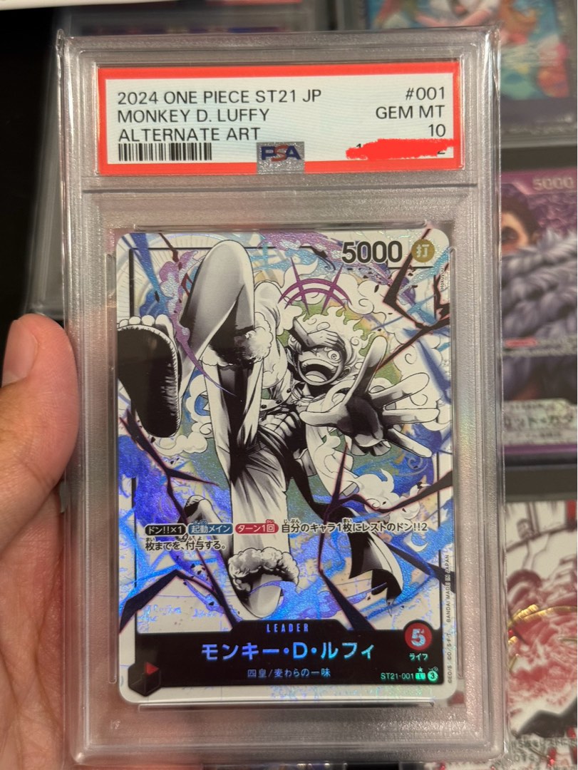 PSA10 - ST21 Leader Luffy - One piece TCG, Hobbies & Toys, Toys & Games ...