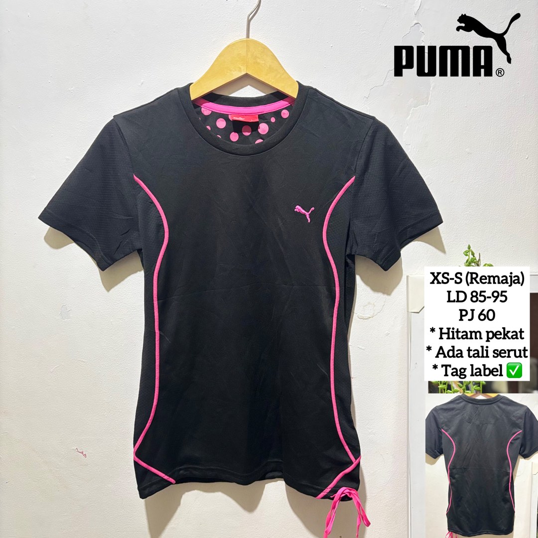 PUMA Kaos Sport Outdoor / Baju Olahraga Remaja, Fesyen Wanita, Pakaian ...
