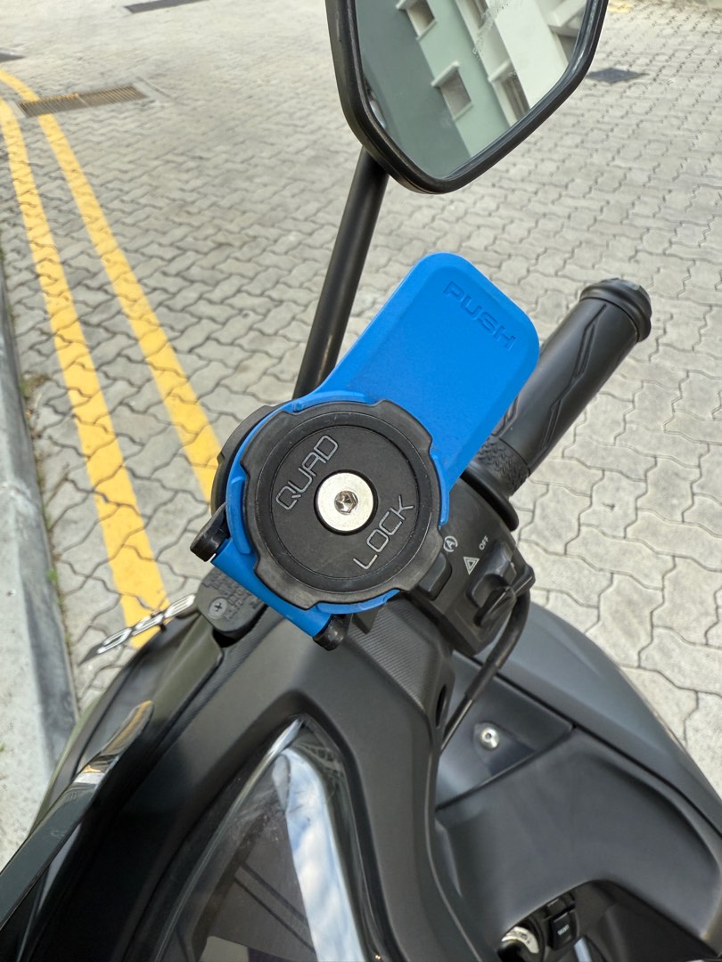 Quad lock mirror mount, Motorcycles, Motorcycle Accessories on Carousell