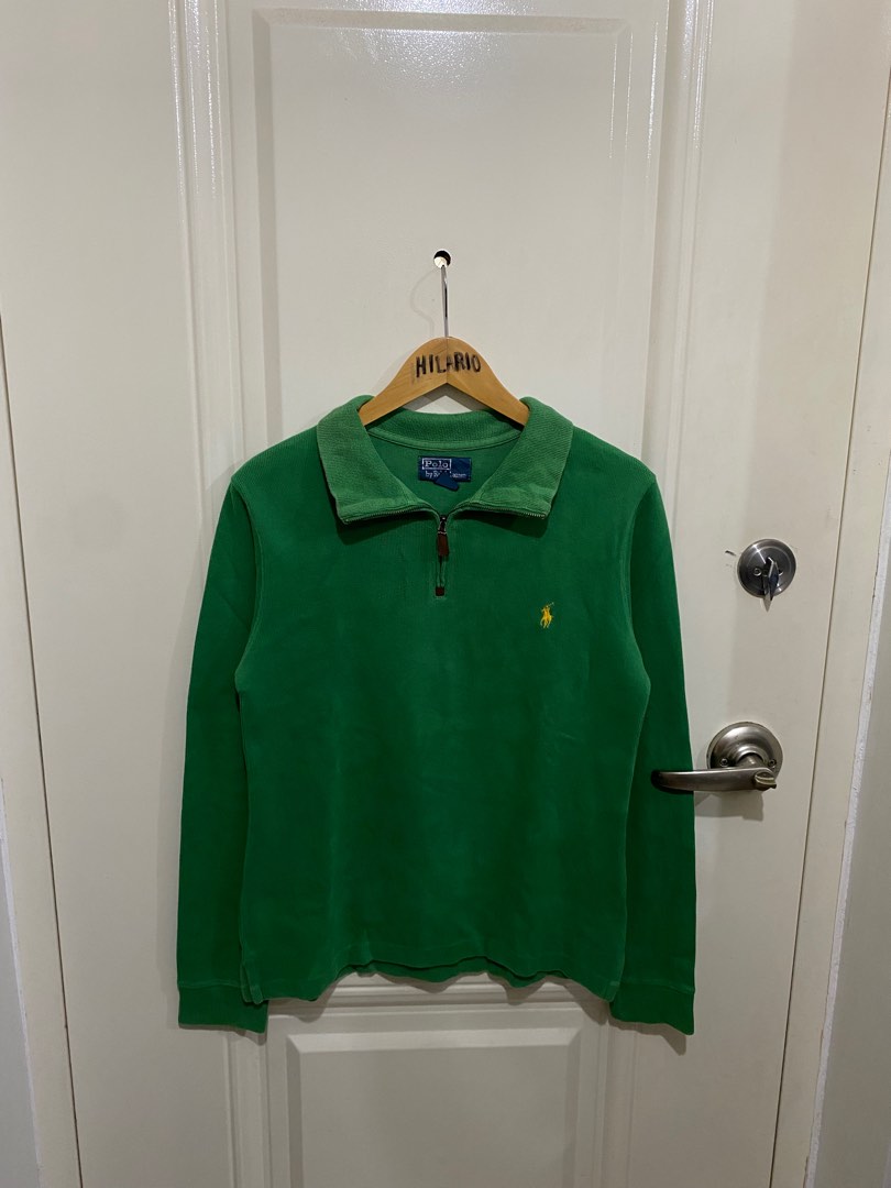 Ralph Lauren Green Qzip, Men's Fashion, Coats, Jackets and Outerwear on ...