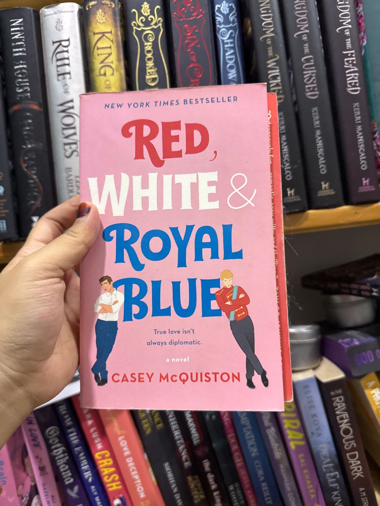 Red white royal blue casey mcquiston sprayed edges, Hobbies & Toys ...