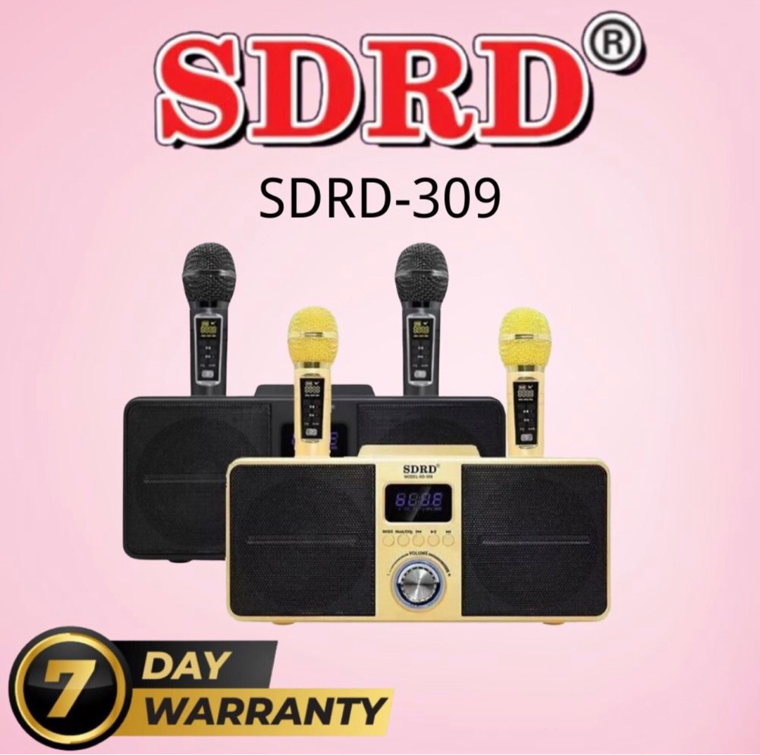 SDRD 309 Bluetooth speaker wireless microphone included, Audio, Soundbars, Speakers & Amplifiers ...