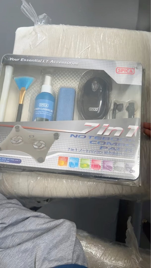 Spica 7-in-1 Notebook Combo Pack with Gyre cooling pad for notebook ...