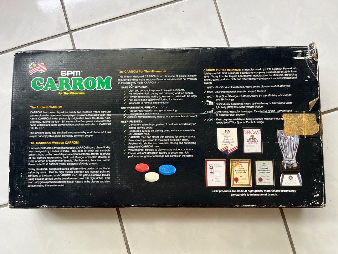 SPM CARROM board game, Hobbies & Toys, Toys & Games on Carousell