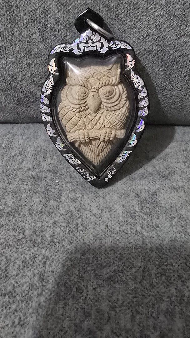 Thai Amulet with Owl Design, Hobbies & Toys, Religious Items on Carousell