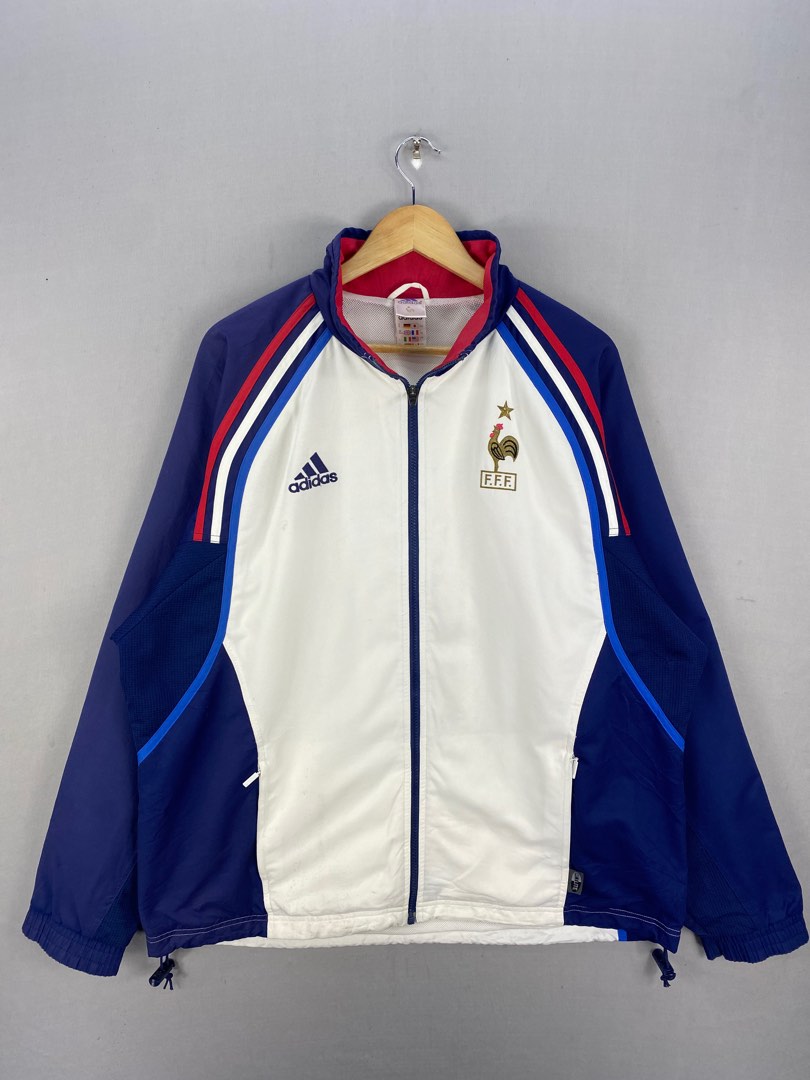 Vintage 00’s Adidas X France FFF Track Jacket, Men's Fashion, Coats ...