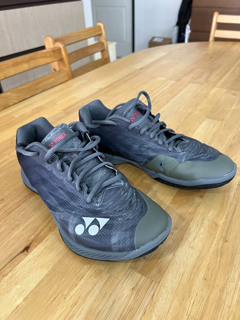 YONEX Badminton Shoes POWER CUSHION AERUS Z WIDE Dark Grey, Sports ...