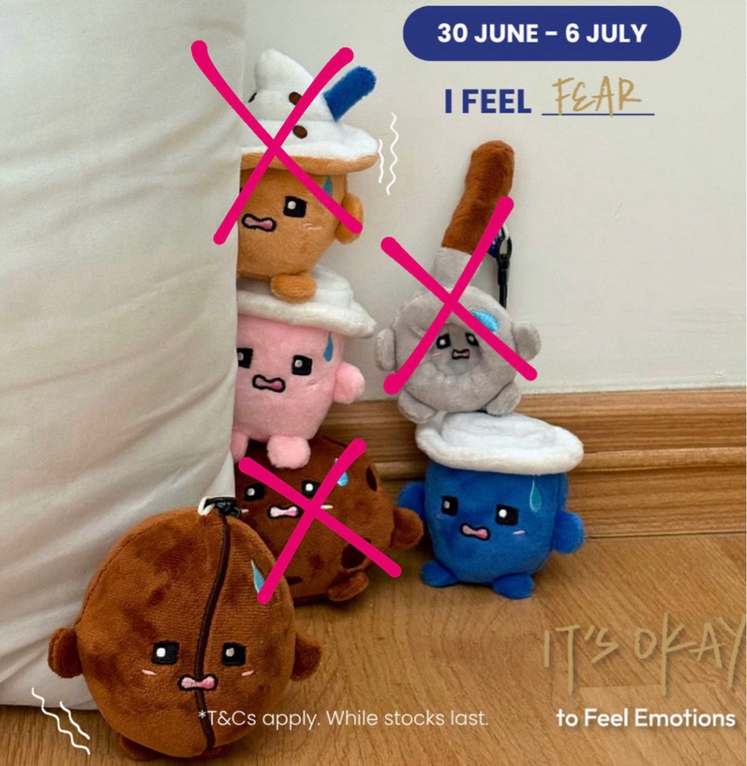 Zus Plushies Emotion Fear (3 buddy left), Hobbies & Toys, Toys & Games ...