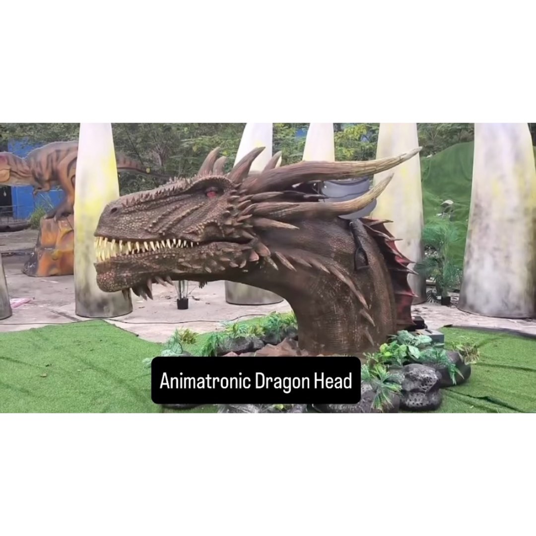 190cm Tall Dragon Head Animatronic/Statue, Hobbies & Toys, Toys & Games ...