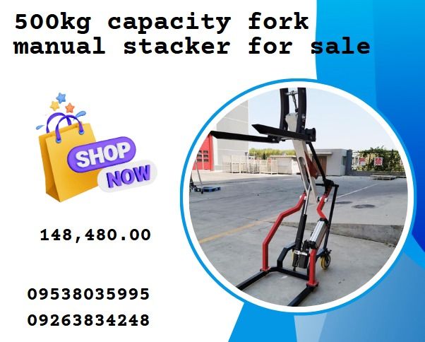 500kg capacity fork manual stacker for sale, Everything Else, Others on ...