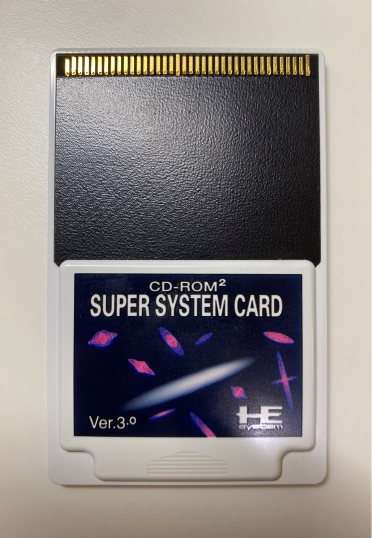 日版 PC Engine Super System Card 3 Ver 3.0 CD ROM 2 PCE NEC Japan HuCard ...