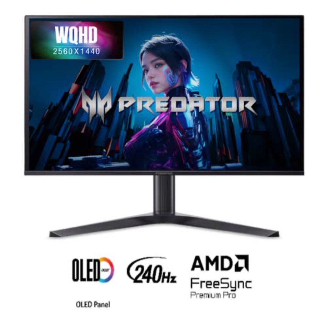 Acer X27U X1 27 inch QD OLED 240hz Monitor. Newest 2025 model ...