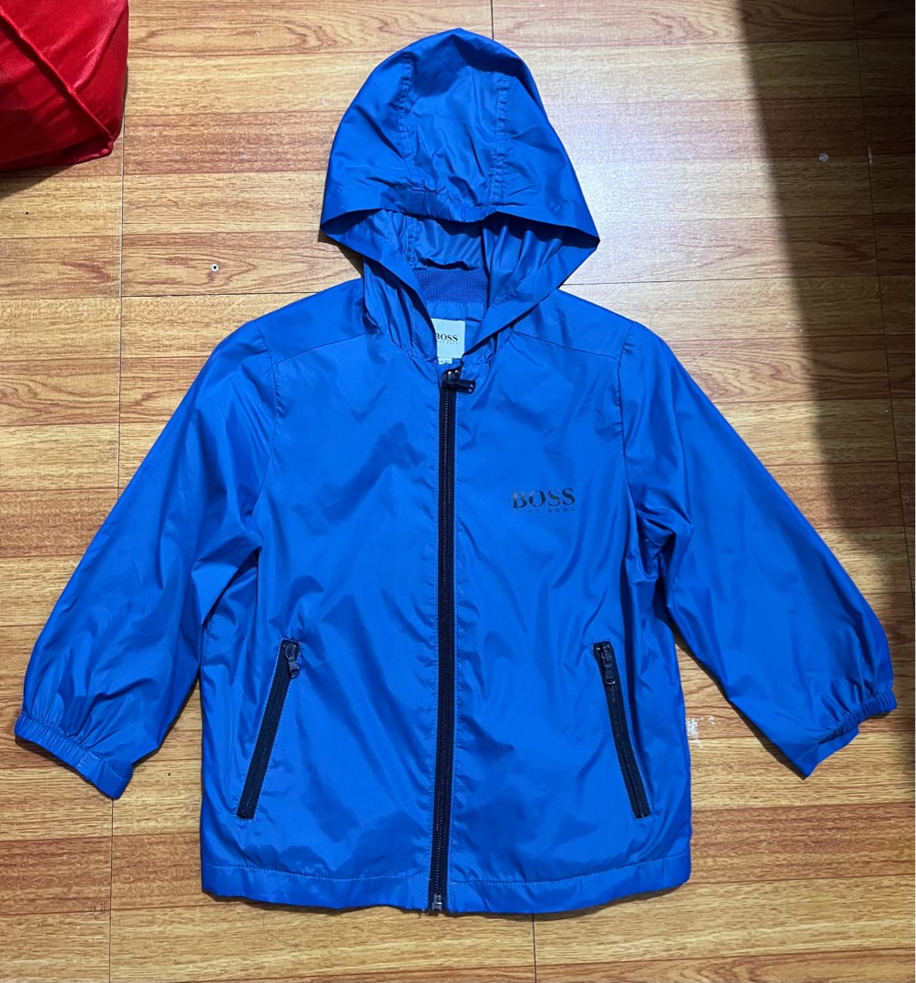 Authentic Hugo Boss windbreaker pocketable jacket, Babies & Kids ...