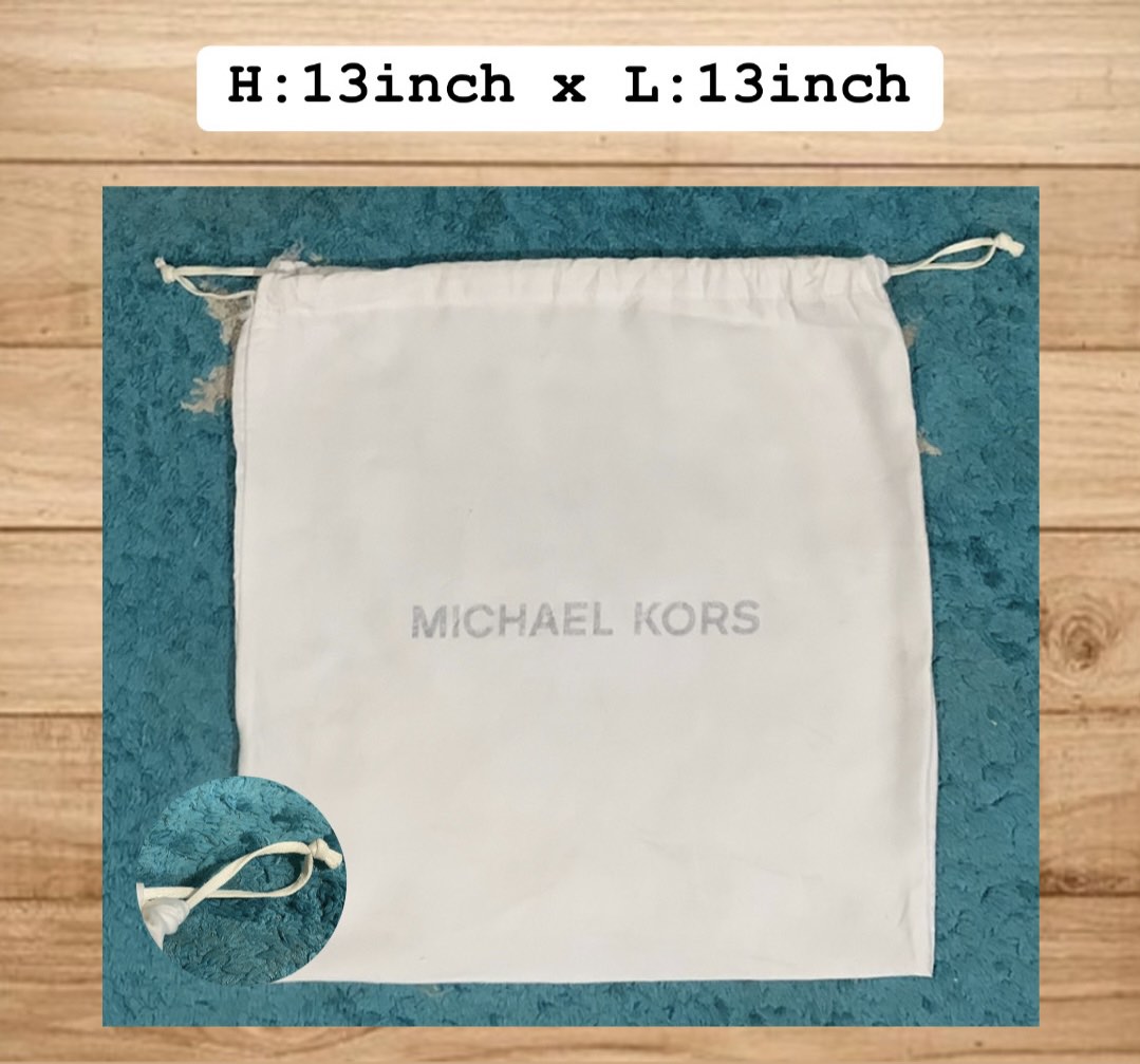 Authentic Michael Kors small Dust bag H:13inch x L:13inch, Luxury, Bags ...