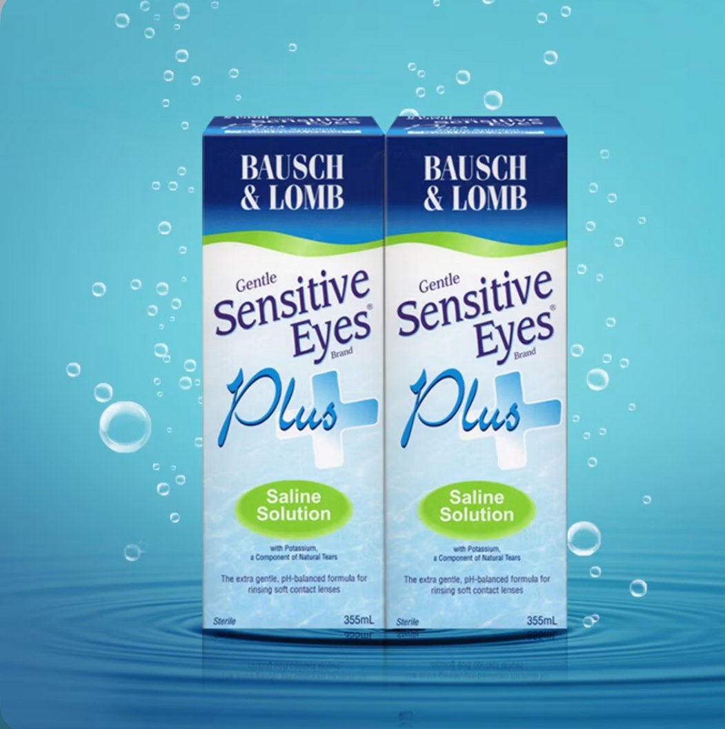 Bausch & Lomb Plus+ Saline, Beauty & Personal Care, Vision Care on ...