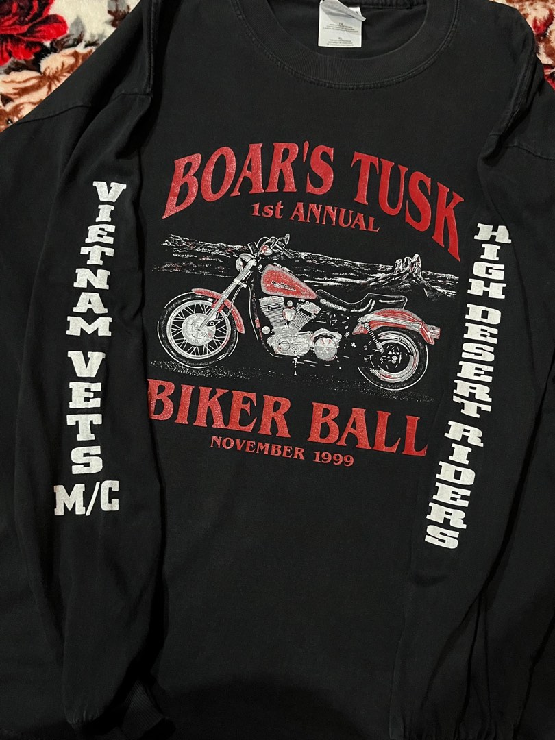 Biker ball long sleeves (harley davidson collab), Men's Fashion, Tops ...