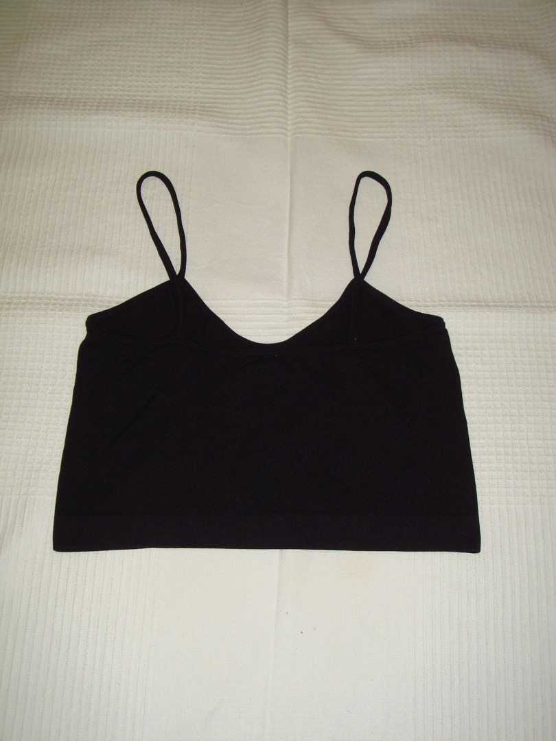 black basic tank, Women's Fashion, Tops, Sleeveless on Carousell