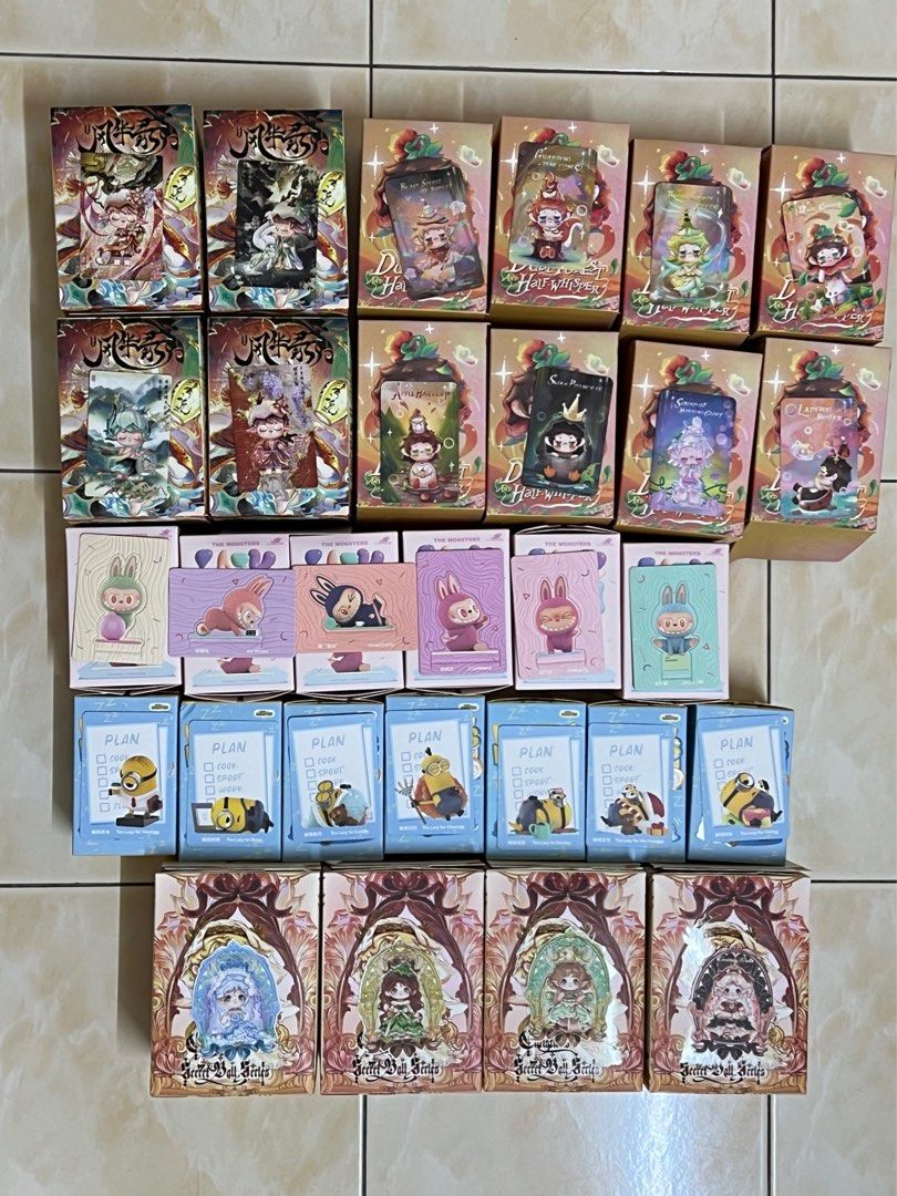 Blind boxes minion, Labubu, Mimi, Joy, Faya, Hobbies & Toys, Toys ...