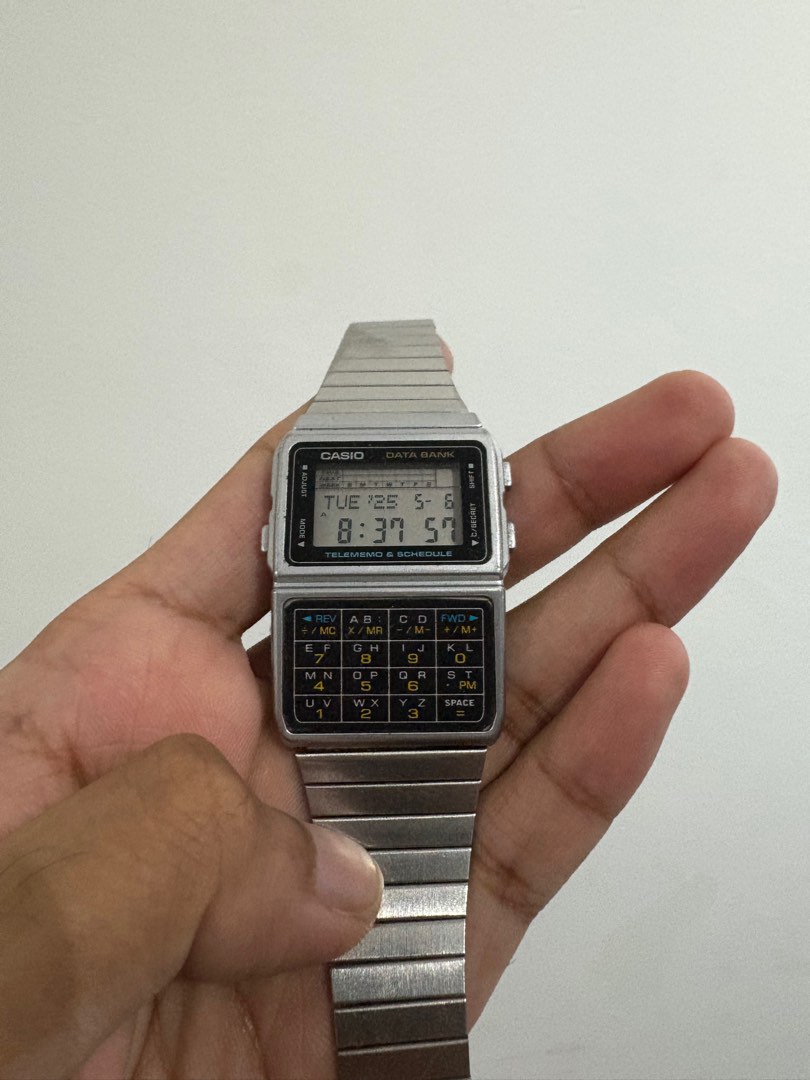 Casio Databank Calculator Silver, Men's Fashion, Watches & Accessories ...