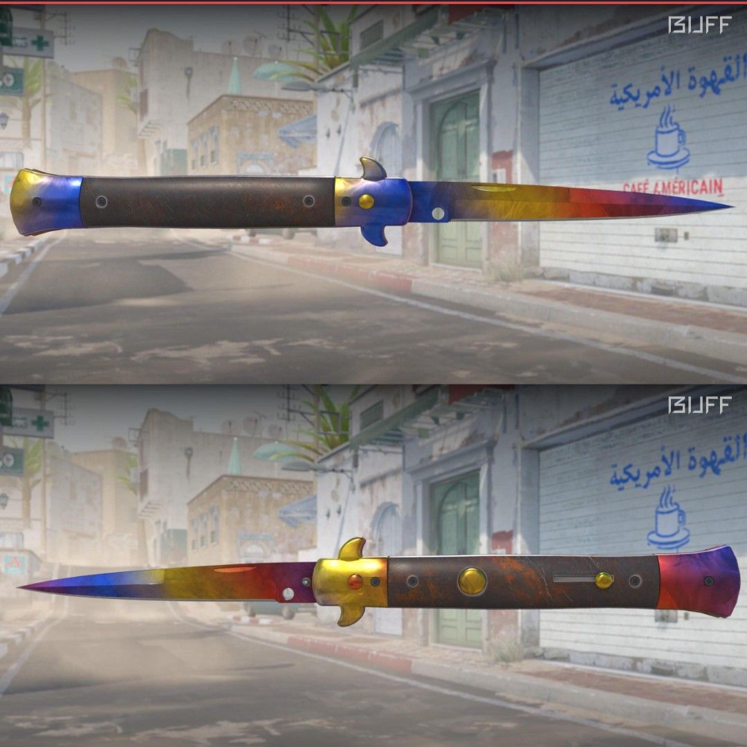CS2 Stiletto Knife Marble Fade (FN) | tags cs2 skins cs2 knife cs2 gloves csgo knife csgo skins ...