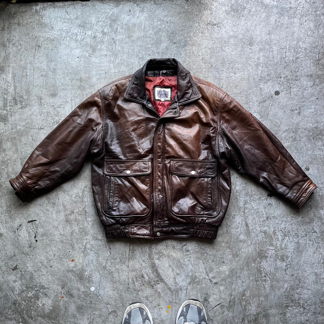 Deco Leather Flight Jacket, Women's Fashion, Coats, Jackets and ...