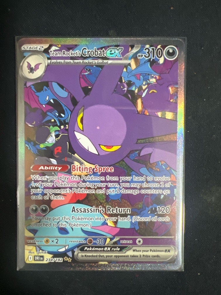 Destined rivals Crobat ex SIR, Hobbies & Toys, Toys & Games on Carousell