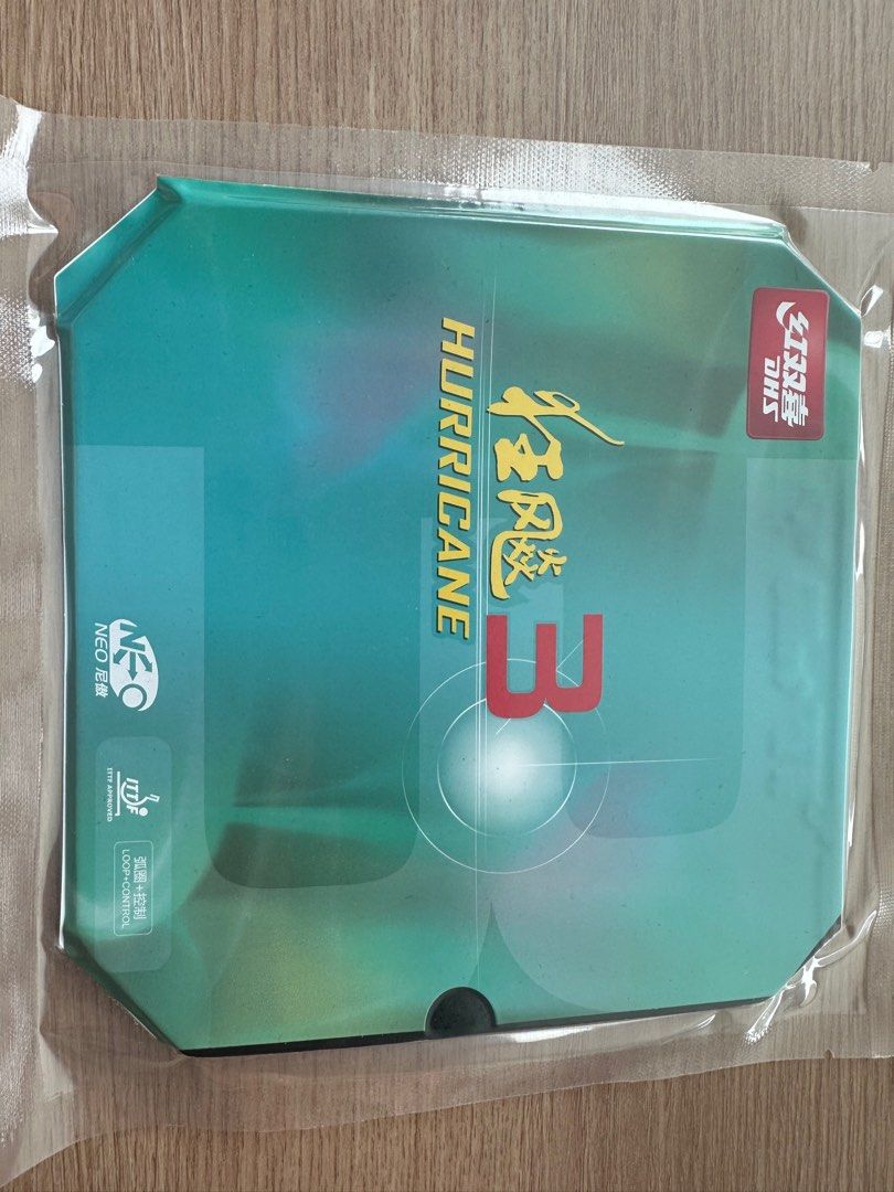 DHS Hurricane 3 Rubber, Sports Equipment, Sports & Games, Racket & Ball ...