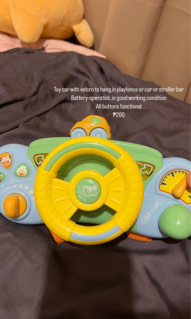 Driving Toy Steering Wheel for Crib/Stroller/Car Seat/Playfence, Babies ...