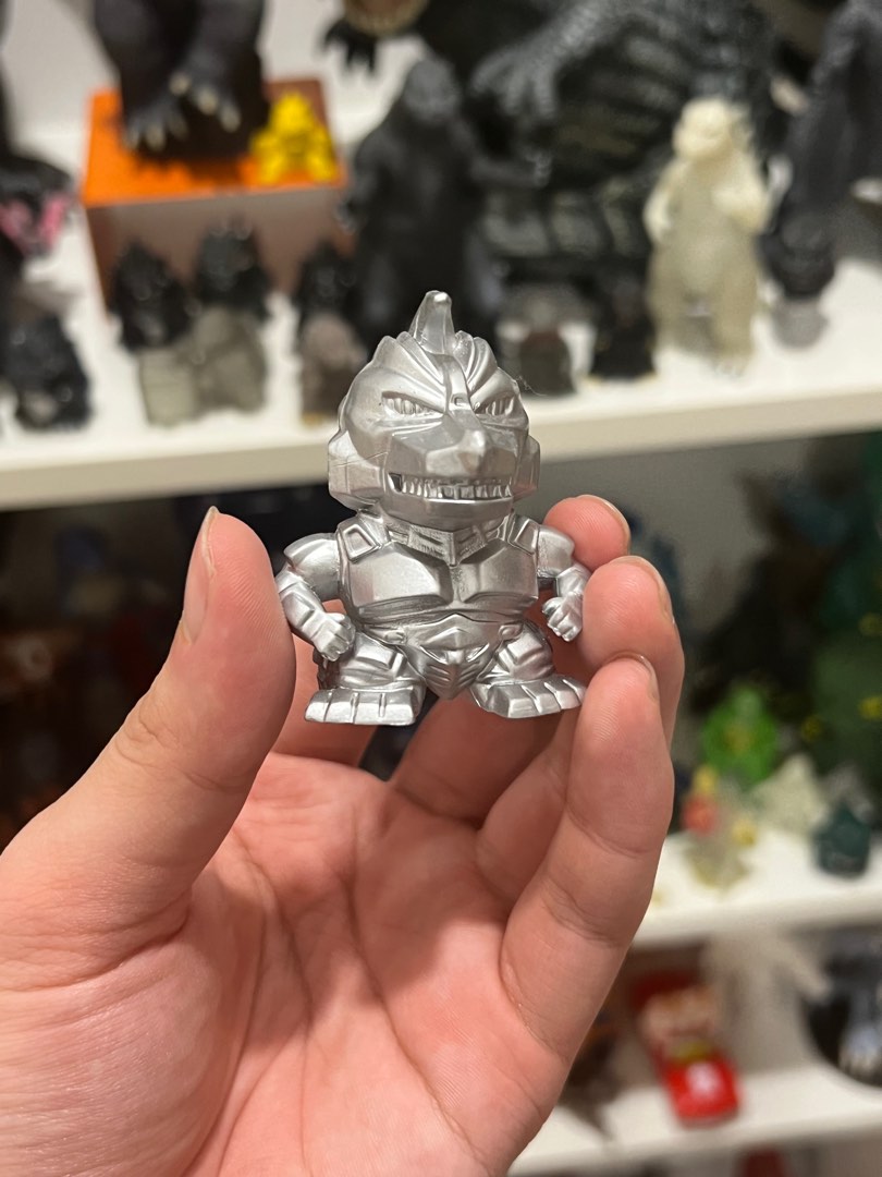 Godzilla MECHAGODZILLA Chibi Action Figure Bandai Mini Toho 2" Toy 2013 ...