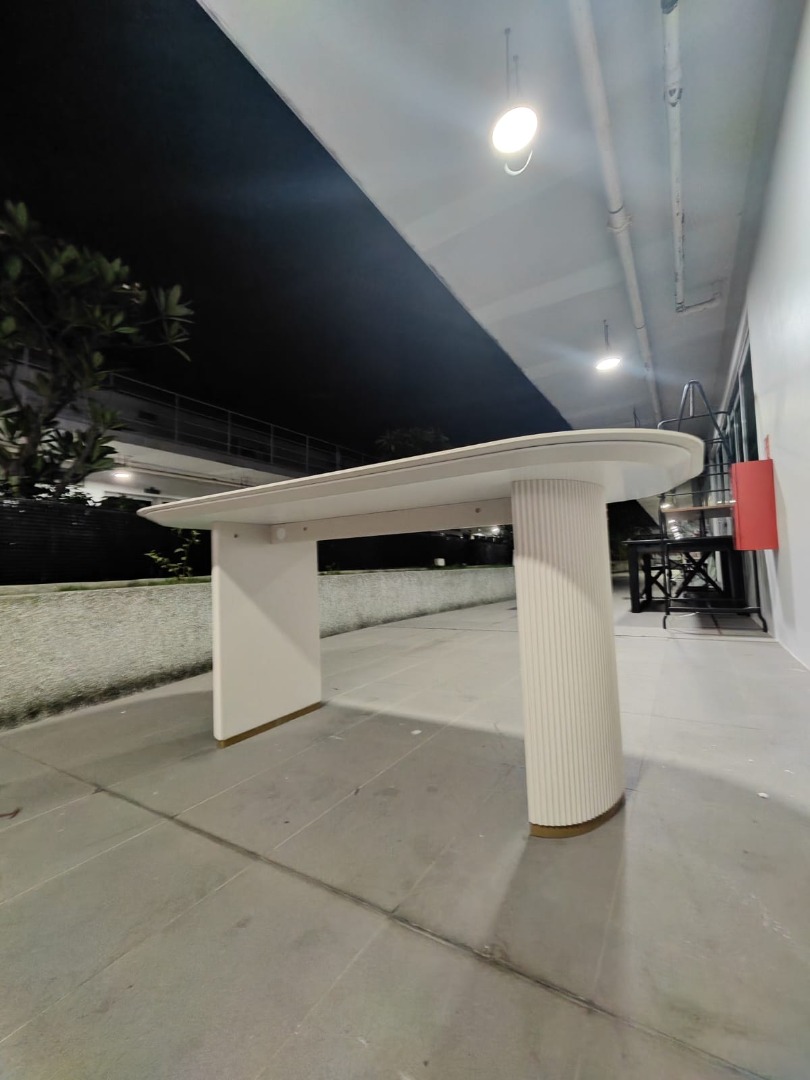 GOLDSTEIN 1.7M Dining Table with Sintered Stone Top, Furniture & Home ...