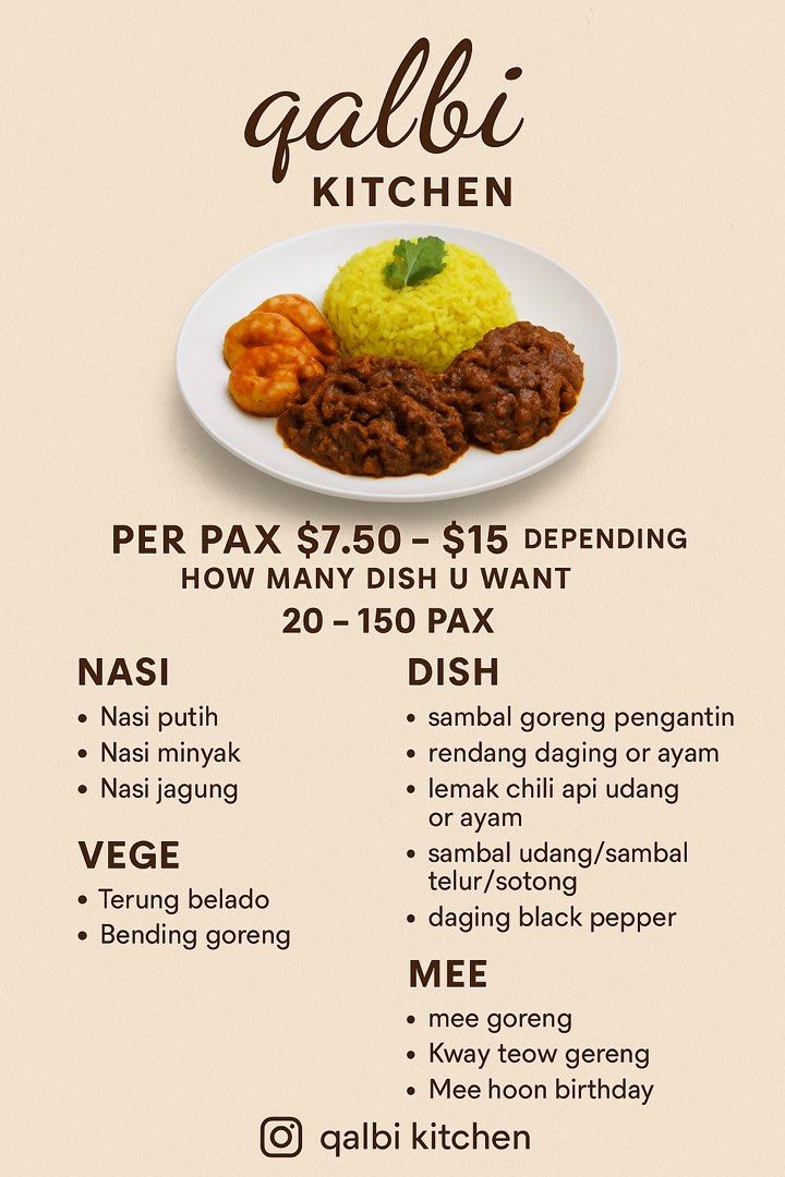 Halal mini food catering, Food & Drinks, Local Eats on Carousell