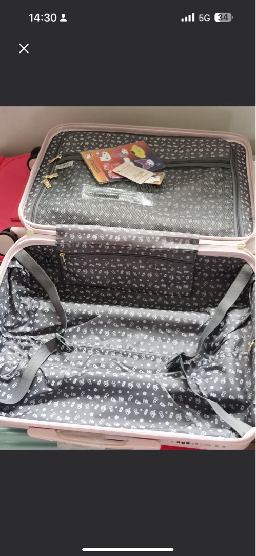 Hello Kitty Cabin luggage, Hobbies & Toys, Travel, Luggage on Carousell