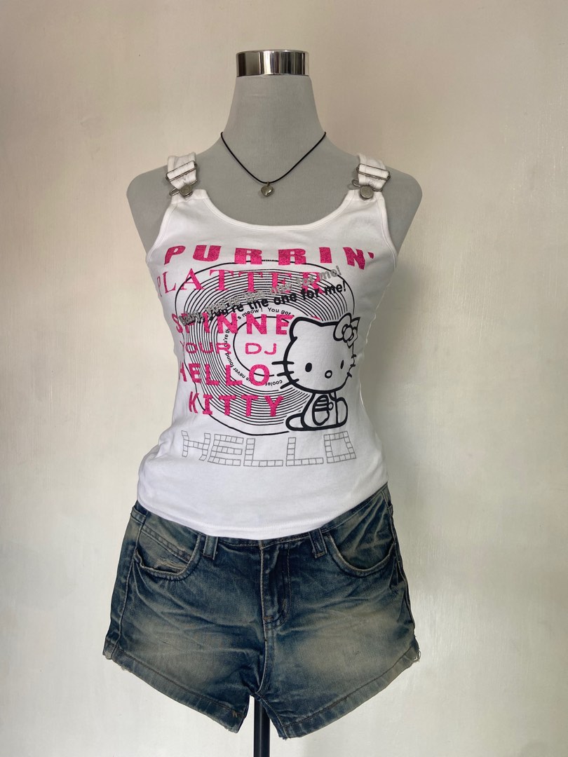 hello kitty tank top, Women's Fashion, Tops, Sleeveless on Carousell