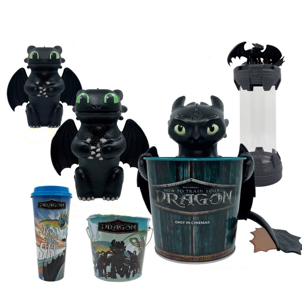 How to train your dragon toothless popcorn bucket tumbler cup, Hobbies ...