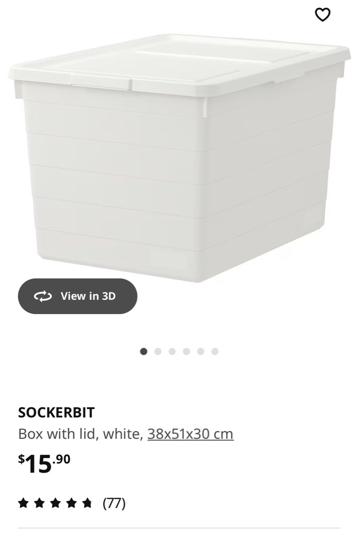 IKEA Sockerbit storage boxes, Furniture & Home Living, Home Improvement ...