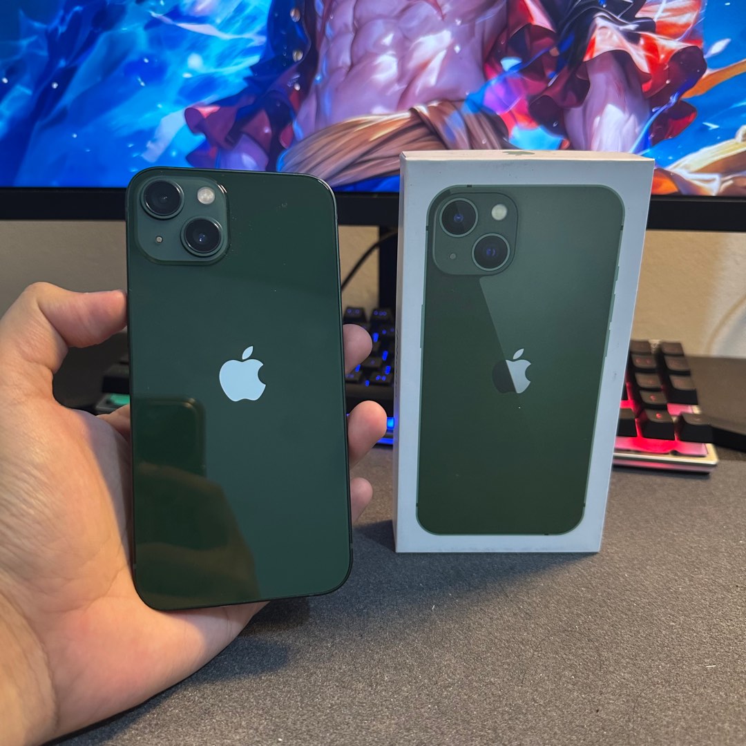Iphone 13 basic 128 gb alpine green, Telepon Seluler & Tablet, iPhone ...