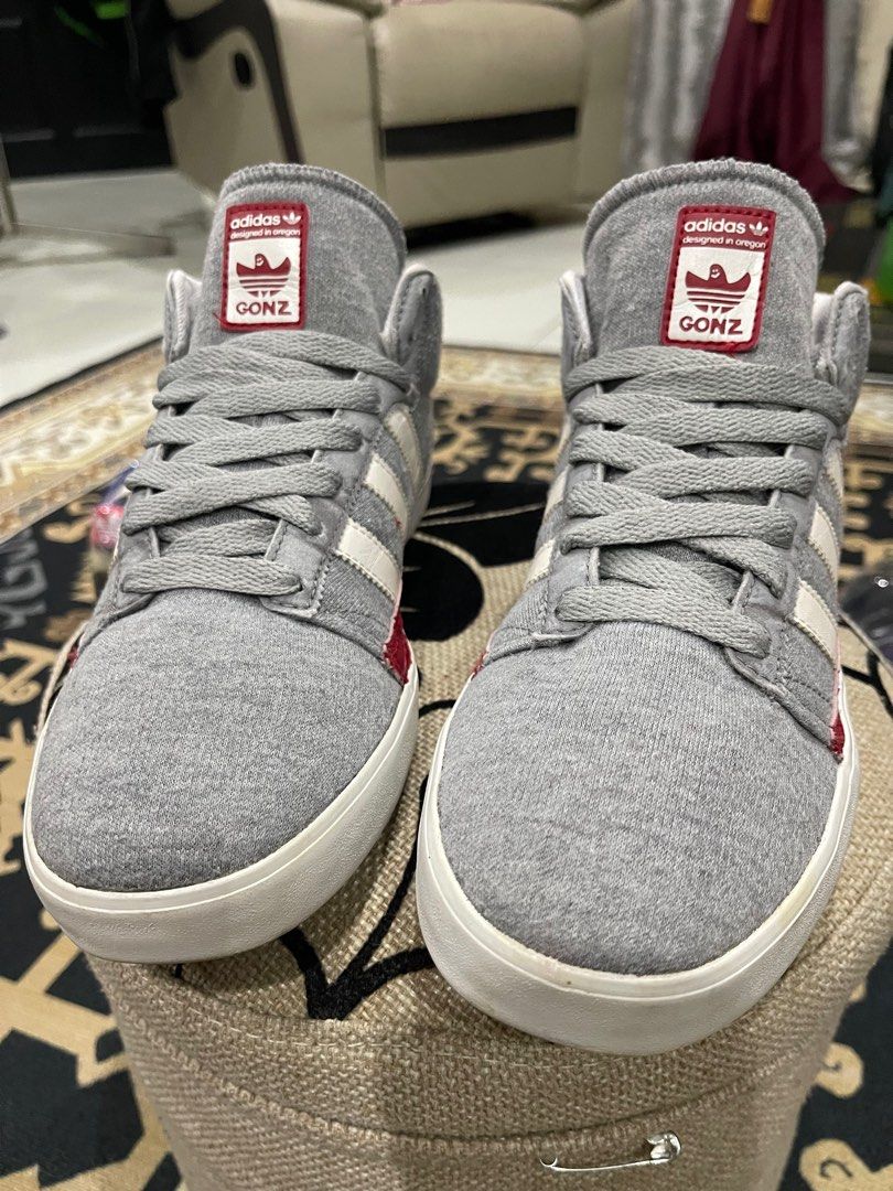 Kasut Adidas Original Vulc Mid Mark Gonzales, Men's Fashion, Footwear ...