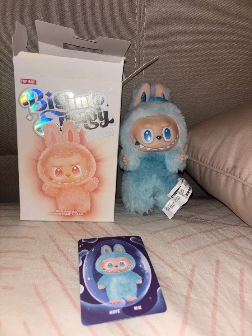 Labubu v3 big into energy - Hope, Hobbies & Toys, Toys & Games on Carousell