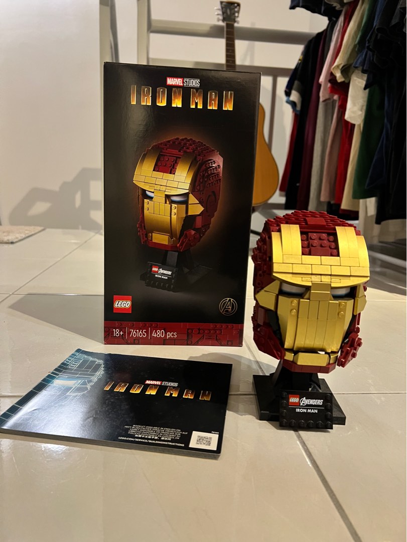 LEGO 76165 Marvel Iron Man Helmet, Hobbies & Toys, Toys & Games on ...
